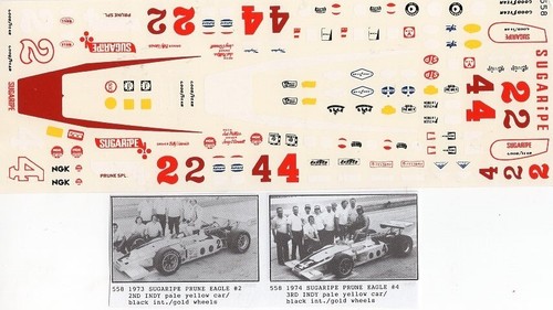 Fred Cady Decal #558 1973 Surarip Prune Eagle #2, 74 Sugaripe Prune ...