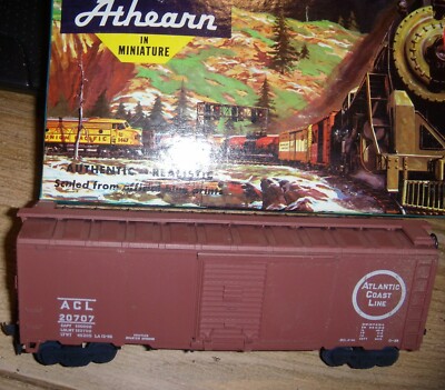 ATHEARN Atlantic coast line BOX CAR #acl 20707 SINGLE DOOR NM COND FREE ...