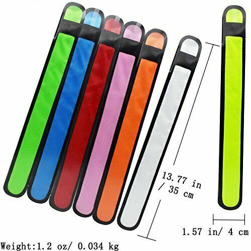 LED SLAP Bracelet Band Night Light Safety for Ankle Arm Running Walking ...
