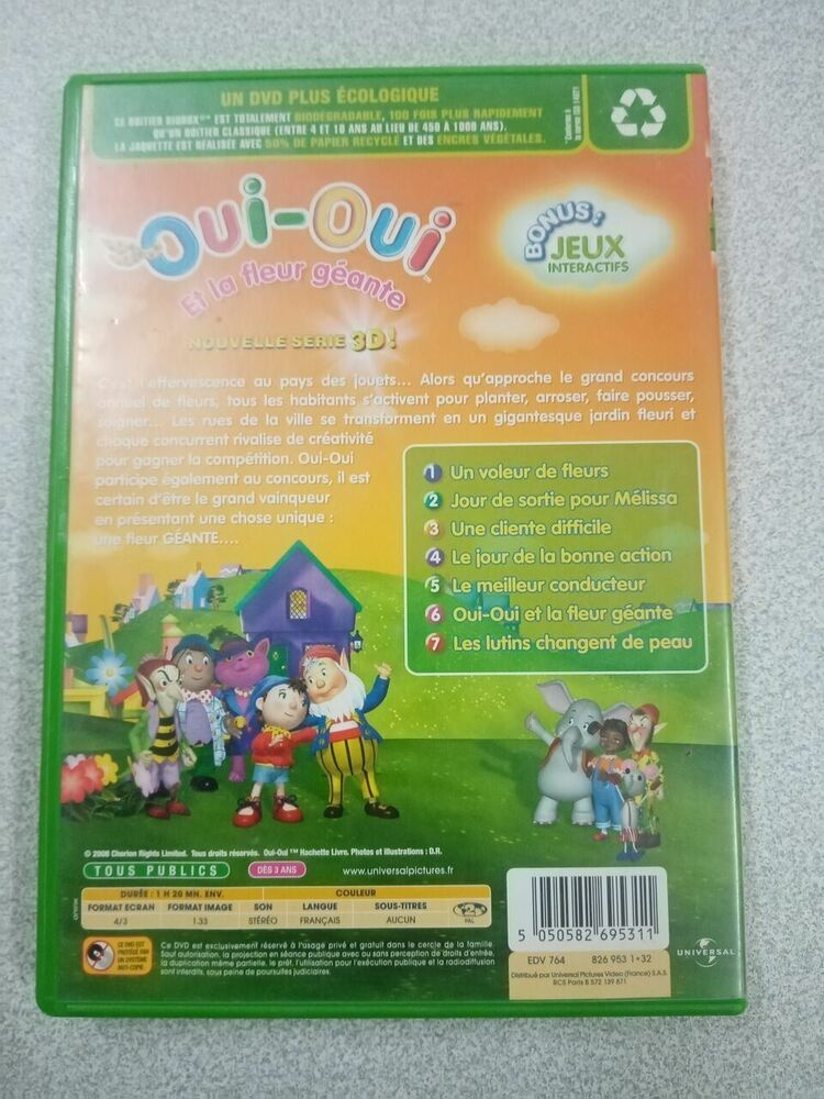 DVD Série Oui-Oui - Oui-Oui et la fleur géante - | Bon état | eBay
