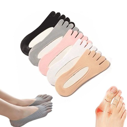 Mesh Women's Split Toe Socks Five Finger Socks Projoint Antibunions ...