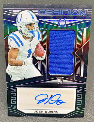 2023 Panini Obsidian Josh Downs Rookie Jersey Autographs /199 Colts RC ...