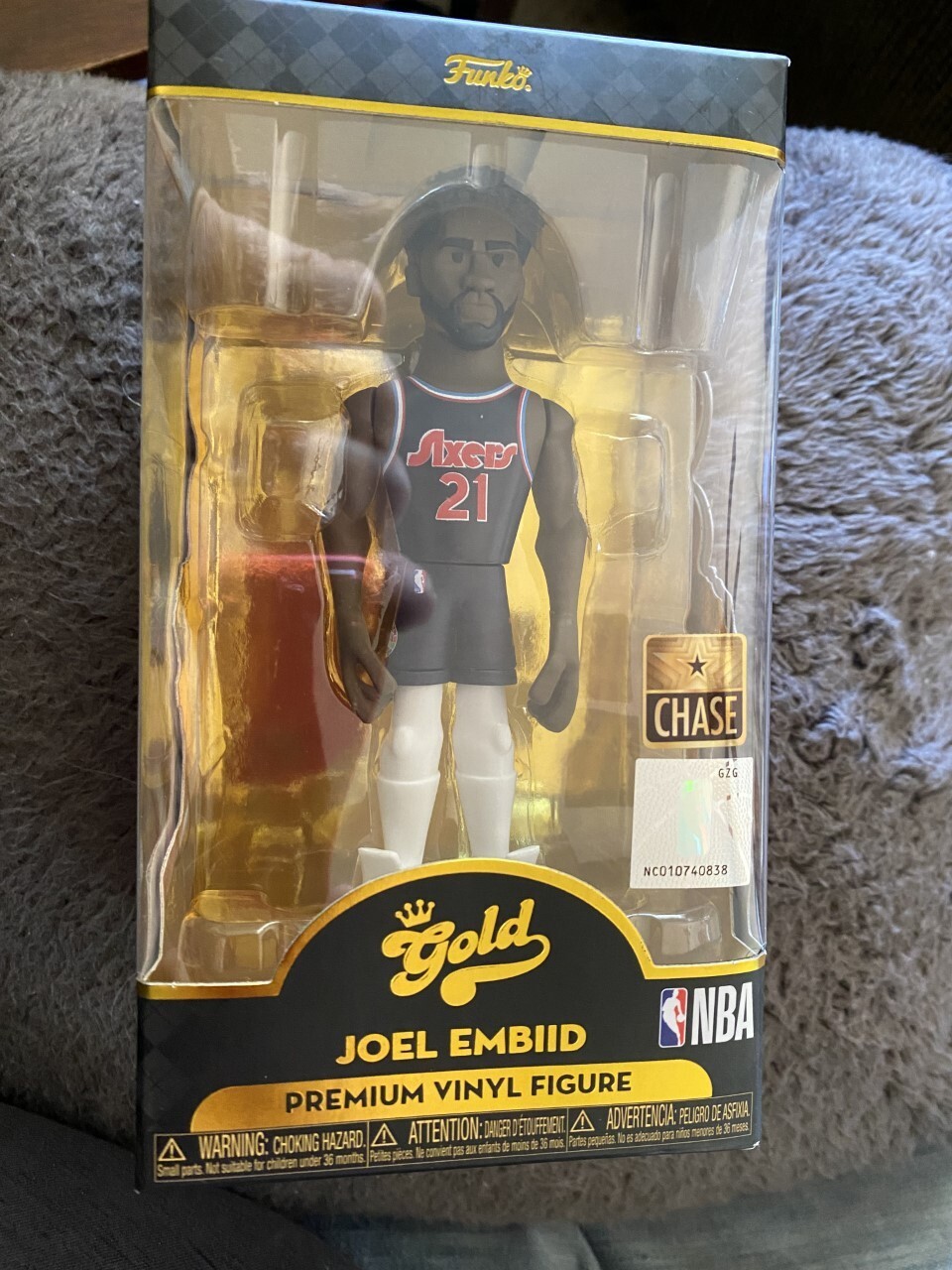FUNKO NBA GOLD "JOEL EMBIID" 5" VINYL FIGURE (CHASE VARIANT ...