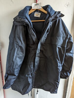 Harbour Lights Removable Fleece Waterproof Jacket - Small - Navy Blue ...