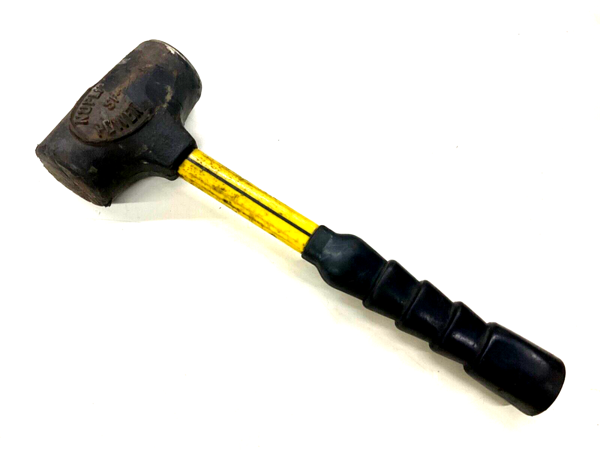 Brass Non-marring Hammer Fiberglass Handle, 2 3/4 Lb Head Wt, Dead Blow ...