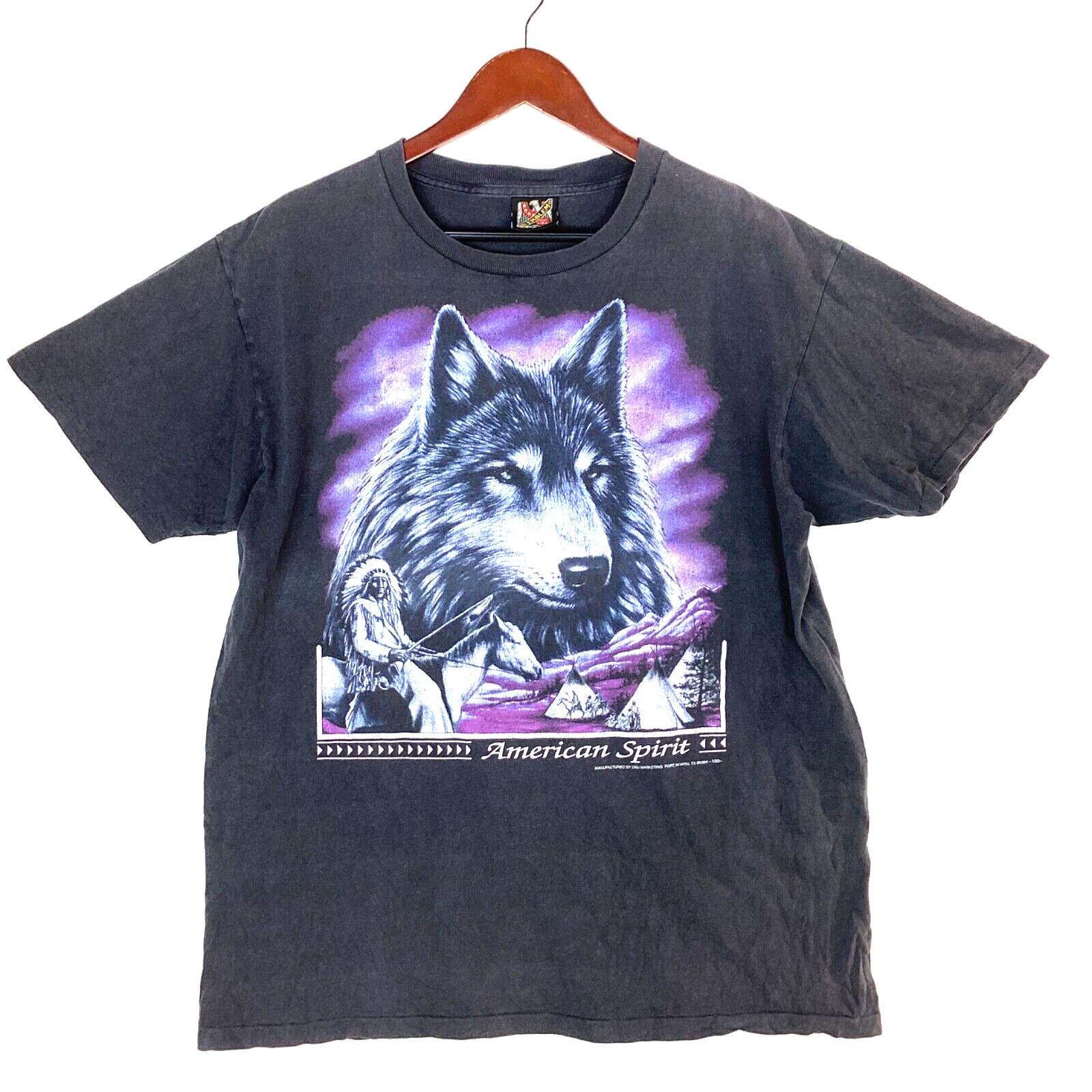 Vintage Wildlife Wolves Native American Spirit 3D Emb… - Gem