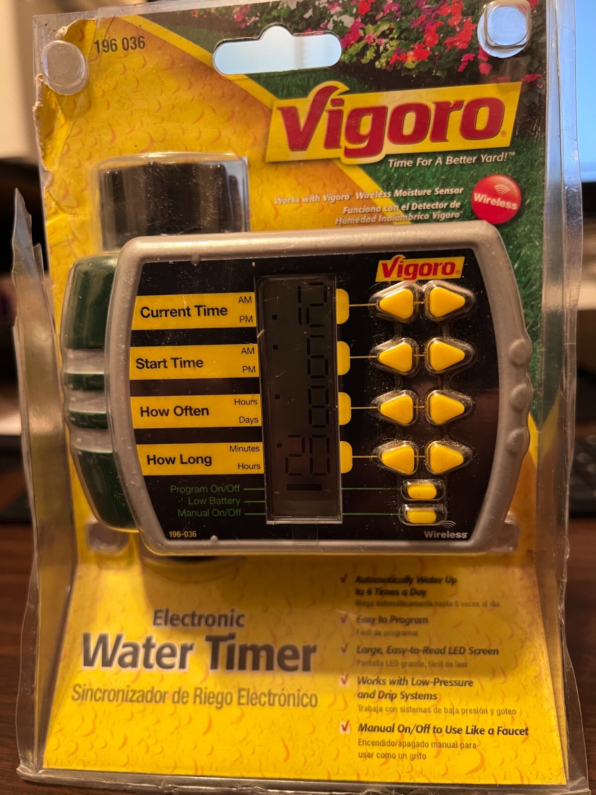 Vigoro Electronic Water Timer Model 196-036 Takes 9v Battery for sale ...