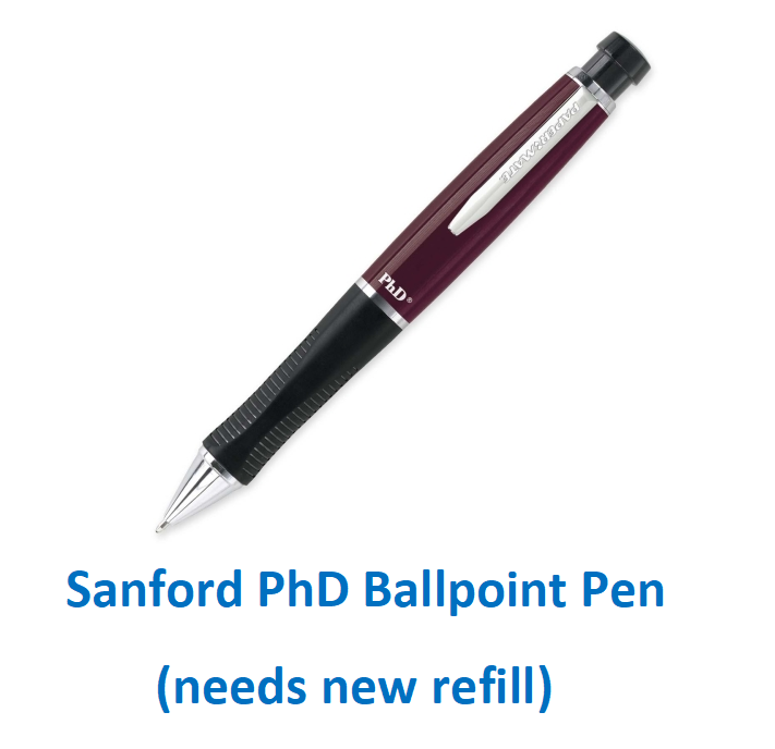 Sanford PhD 67202 Ballpoint Pen Retractable Refillable Cherry Red ...