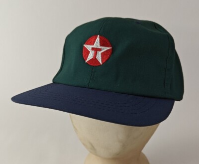 Vtg Texaco TPLI Two Tone Green Navy Blue Strapback Hat Cap | eBay