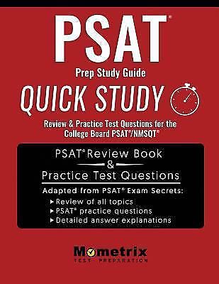 PSAT Prep Study Guide: Quick Study Review & Practice Test Questions for ...