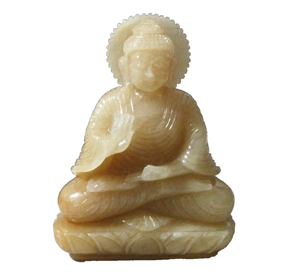 16.5cm Lord Buddha Statue Idol Main Sculpté Naturel Quartz Religieux ...