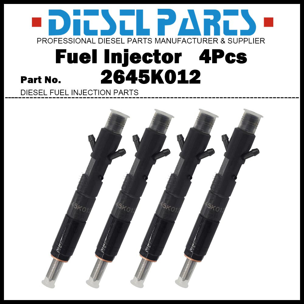 4Pcs Fuel Injector 2645K012 LJBB03202A for Perkins 1103A-33 1103D-33 ...