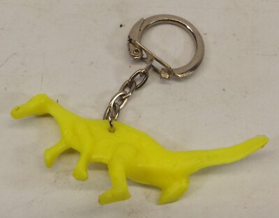 Vintage Yellow Dinosaur Keychain | eBay