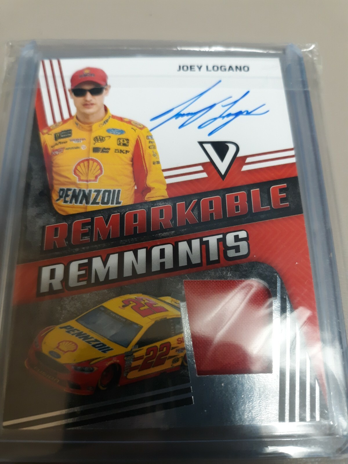 Joey Logano Panini Victory Lane Racing 2018 Remarkable Remnants ...