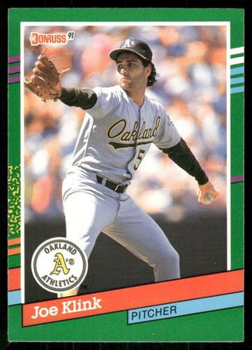 1991 Donruss #591 Joe Klink - Oakland Athletics | eBay