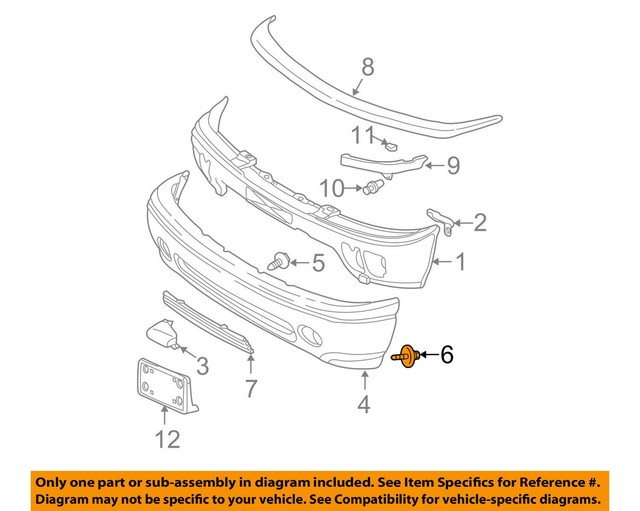 GM OEM Front Bumper-air Deflector Retainer 14093088 10pcs for sale ...