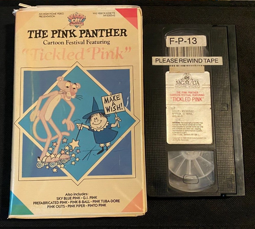 THE PINK PANTHER Cartoon Festival TICKLED PINK VHS 1986 clamshell | eBay
