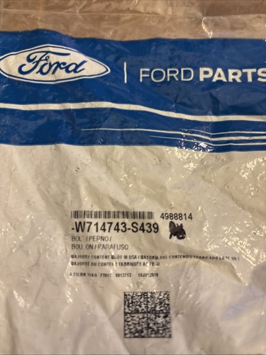 Genuine Ford OEM Disc Brake Caliper Bracket Mounting Bolt W714743-S439 ...