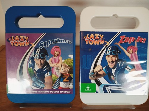 Lazy Town Zip It & Super Hero Region 4 DVDs 2006-08 Animation Childrens ...