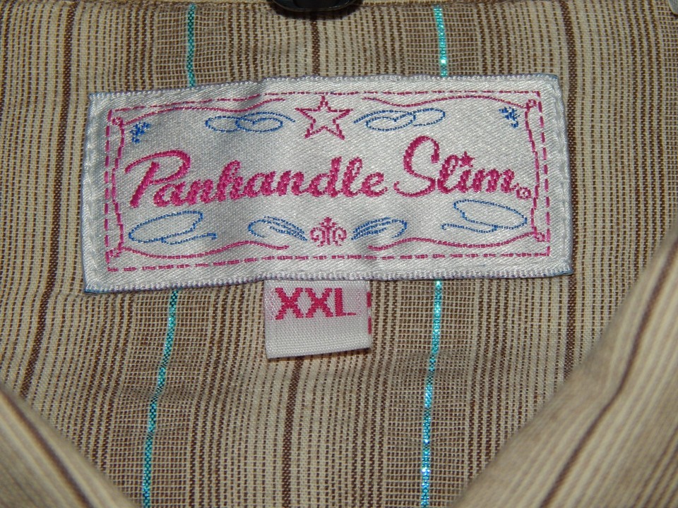 Women's Size XXL PANHANDLE SLIM Western Turquoise Pearl Snap Cowgirl ...