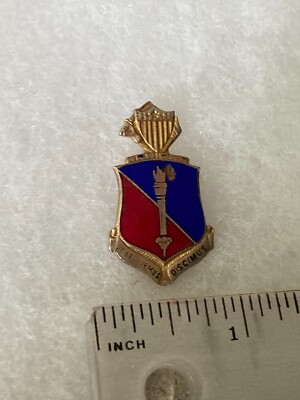 Authentic US Army Adjutant General School Unit DI DUI Crest Insignia NH ...