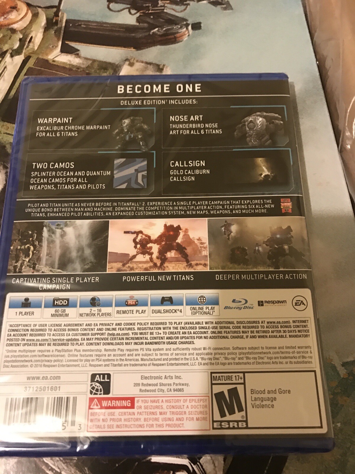 Titanfall 2 Vanguard SRS Collectors Edition with Helmet and game | eBay