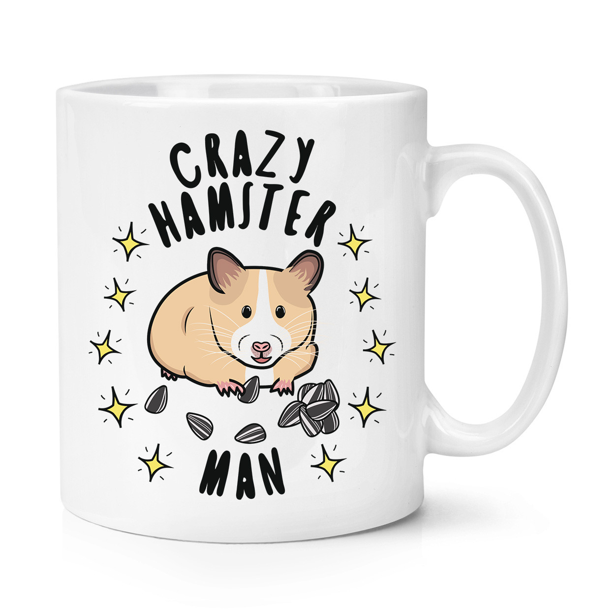 Crazy Hamster Man Stars 10oz Mug Cup - Funny Animal Pet | eBay