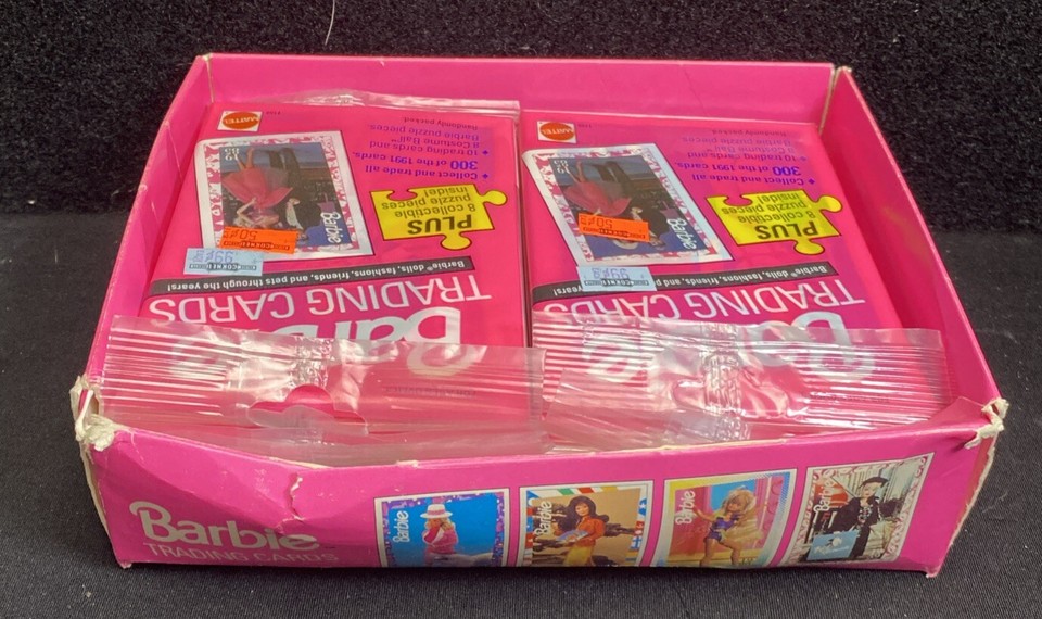 1990-91 Barbie Trading Cards 17 pack LOT Sealed packs, Has Ruff Box! | eBay
