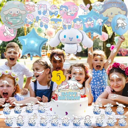 Cinnamoro Birthday Decorations Balloons Banner - Cinnamoro Party ...