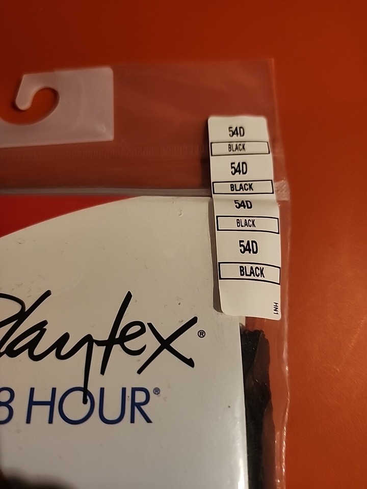 Playtex 18 Hour Easy On Front Close Bra Size 54D Black Wirefree New | eBay
