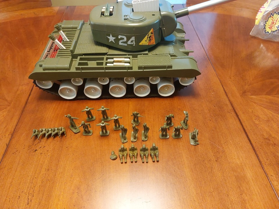 Remco 1960's Large Army Bulldog Tank Monkey Division With Original Box ...