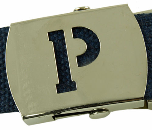 48",54",60",72 Inches Capital Initial "P" Military Canvas Web Belt ...