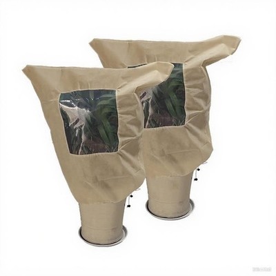 Plant Cold Proof Cover Beige Nonwoven Fabric Drawstring Multiple Sizes ...