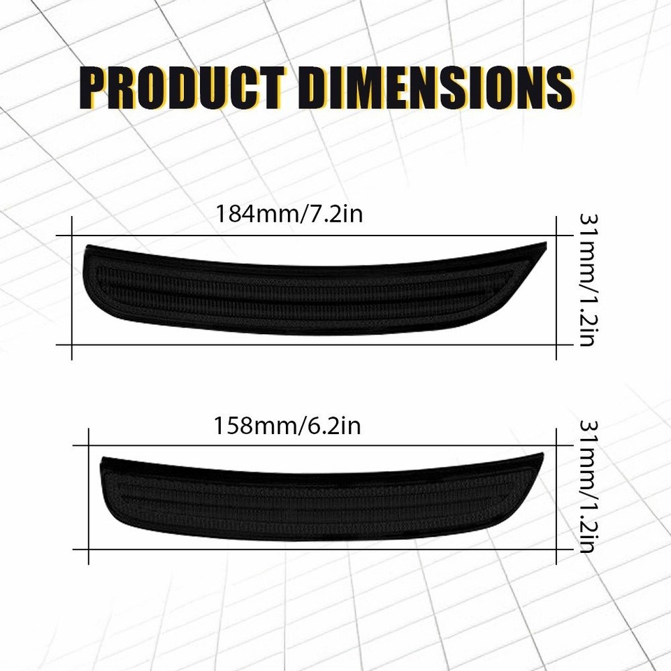 For 2015-2022 Charger Dodge Smoked Lens Front Rear Side LED Marker ...