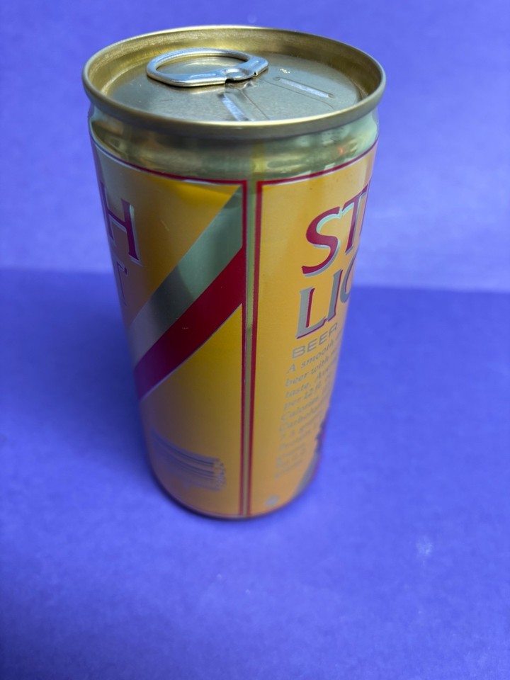 RARE STROH'S STROH LIGHT BREWING BEER TALL PULL TAB CAN DETROIT ...