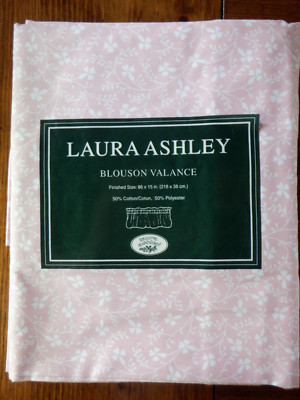 Laura Ashley "Campion Rose" Blouson Valance 86" x 15" ~ NIP Pink ...