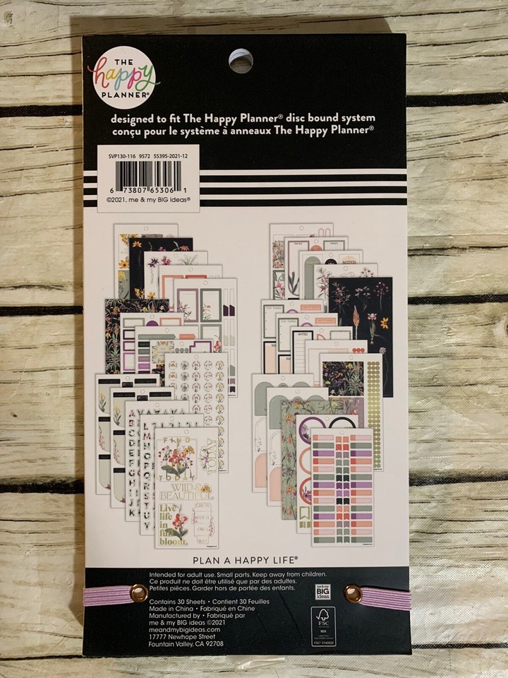 Happy Planner Sticker book-FRESH BOTANICALS SPV130-116 Florals 823 pcs ...