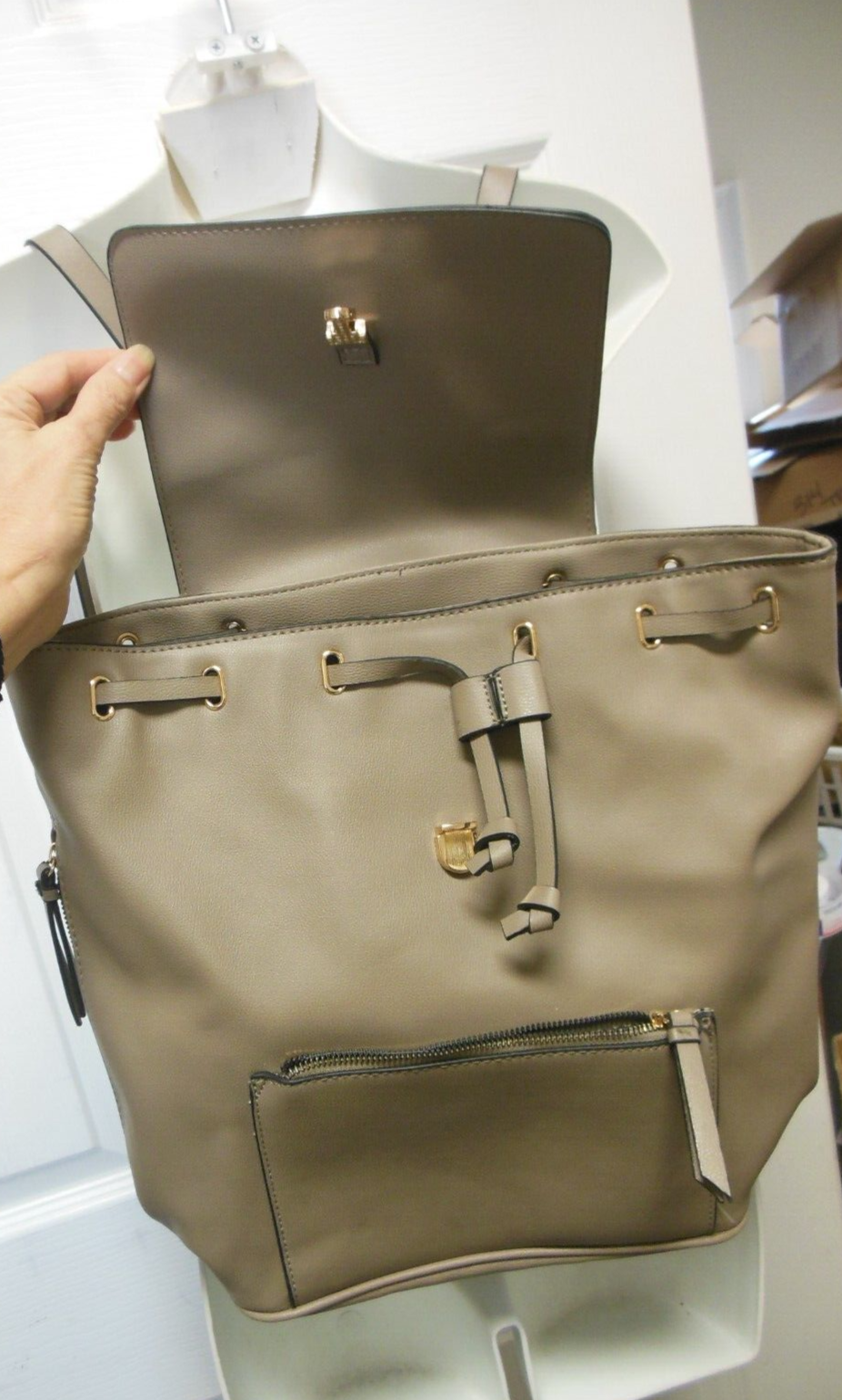 Mathew + Julian backpack purse putty brass accent used for 2 wks | eBay