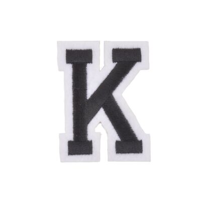 Varsity Letter K Iron On Patch/Badge/Applique/Transfer A-Z Alphabet ...