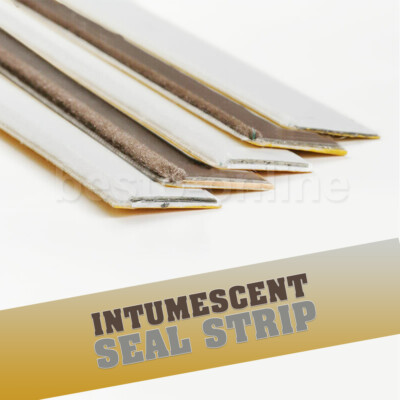 Surface Mounted Intumescent Door Fire Strip Smoke Self Adhesive Seals ...