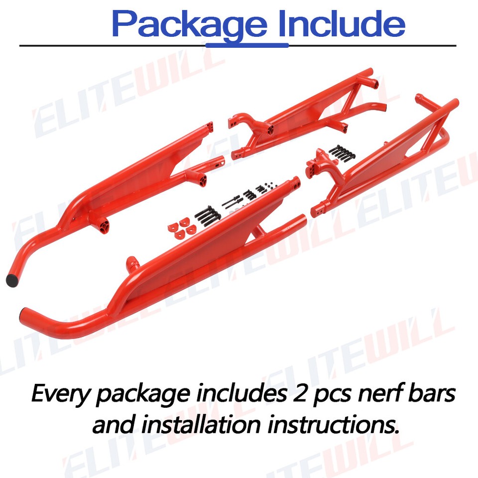 Nerf Bars Rock Sliders for 2017-2025 4 Seater Can-Am Maverick X3 Max ...