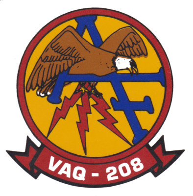 USN US NAVY TACTICAL SUPPORT WING VAQ-208 SQUAD CREST LOGO CUSTOM MUG ...