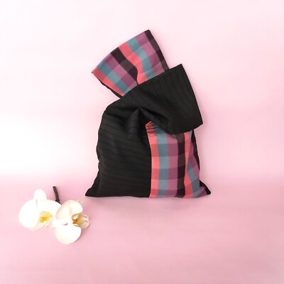 Japanese Eco Bag Upcycled Reuse Kimono Obi Reversible Silk One and Only ...