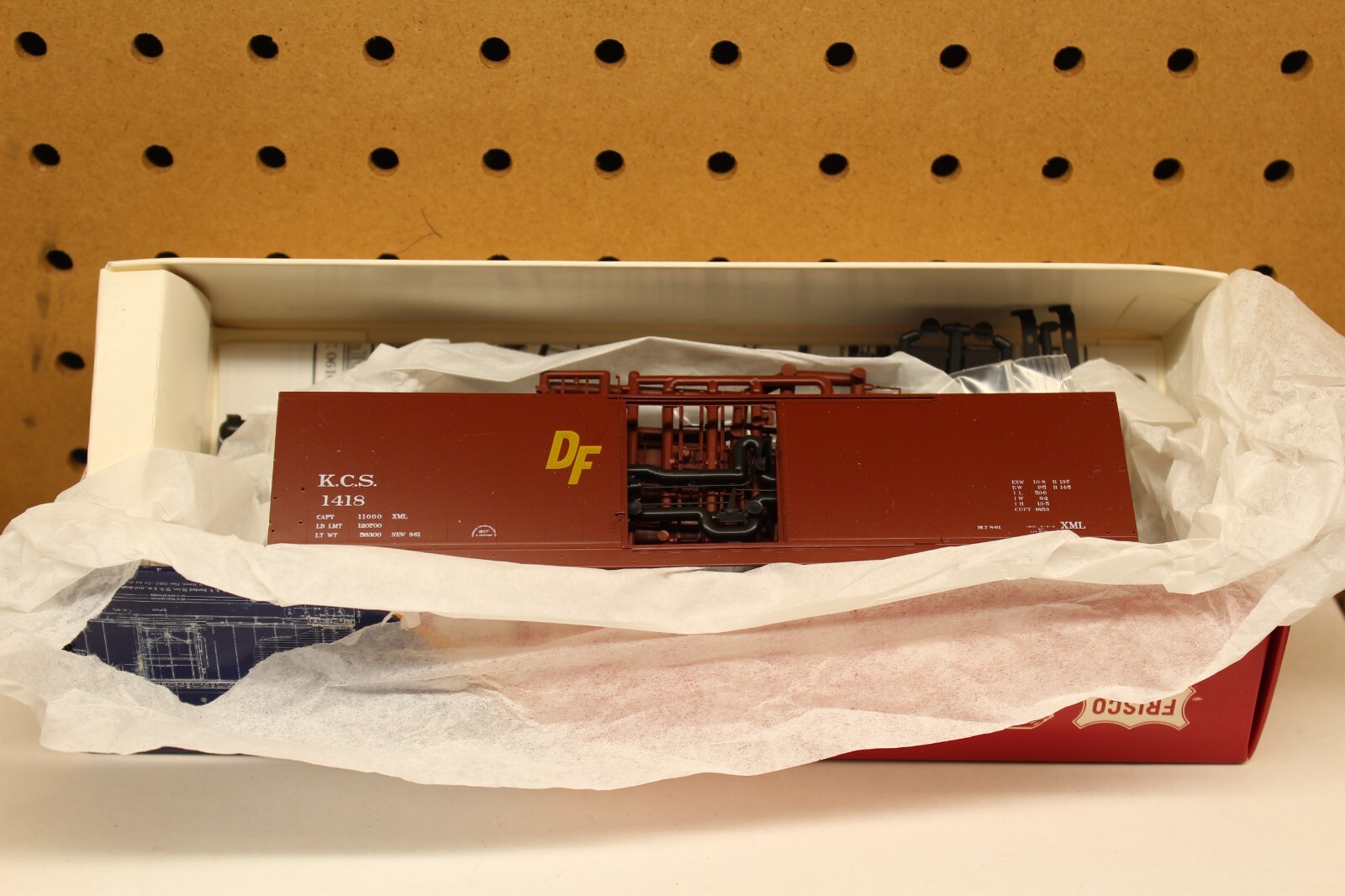 BRANCHLINE BLUEPRINT HO 50FT. BOX CAR KCS 1418 | eBay