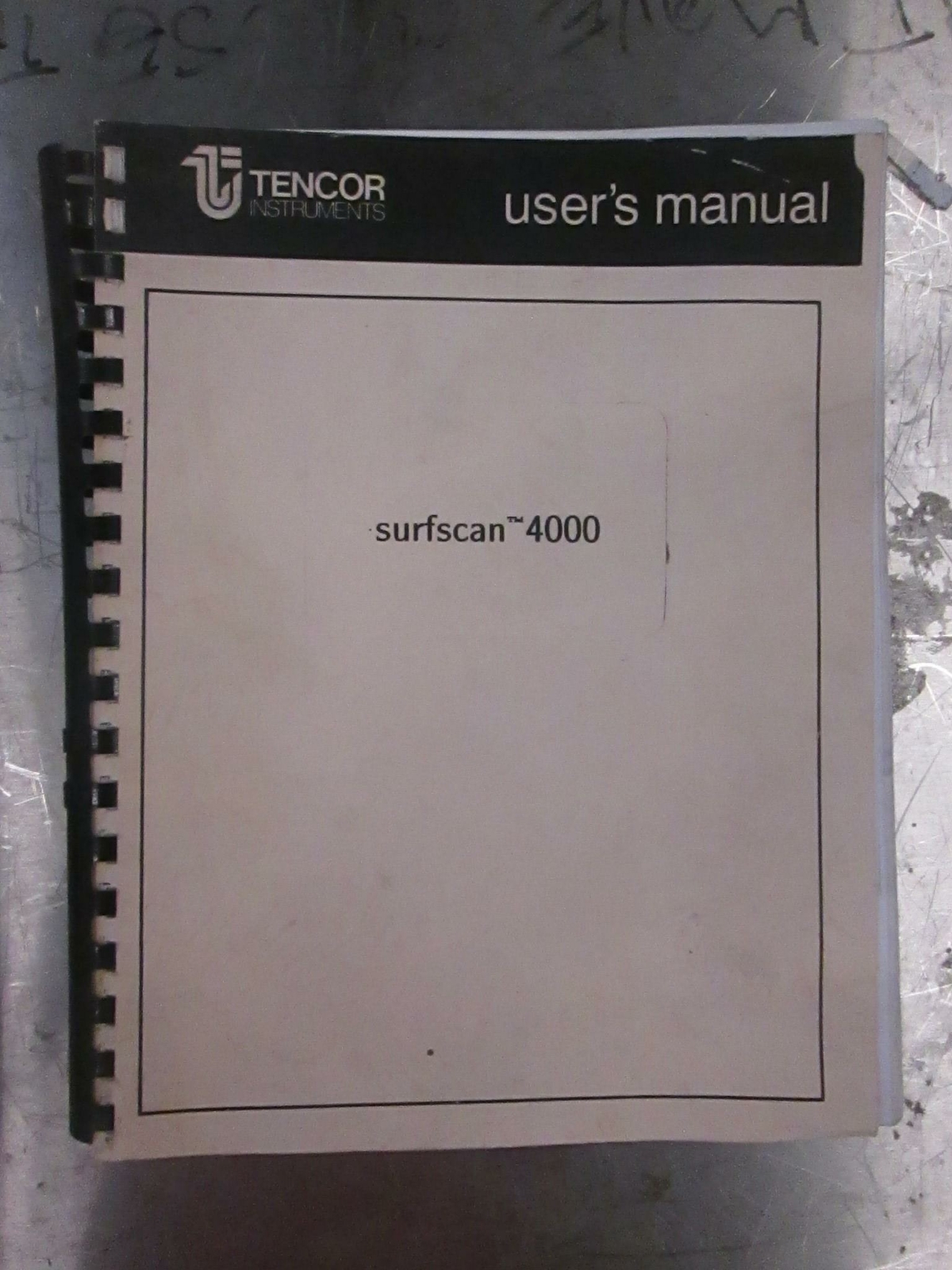 Tencor Instruments Surfscan 4000 User's Manual, 074756, Used | eBay