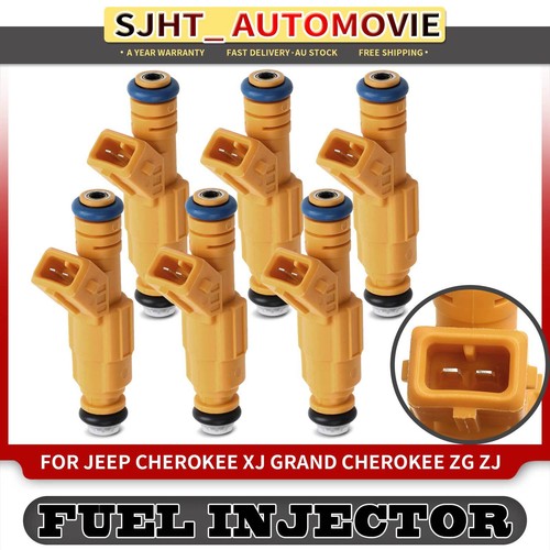 6x Fuel Injectors for Jeep Wrangler YJ TJ Grand Cherokee ZG ZJ Cherokee ...