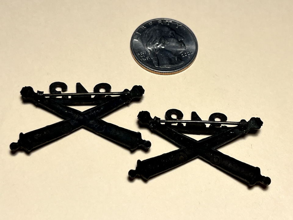WWI 343rd Artillery US Army Officer Branch Insignia Pins. 90th Division ...