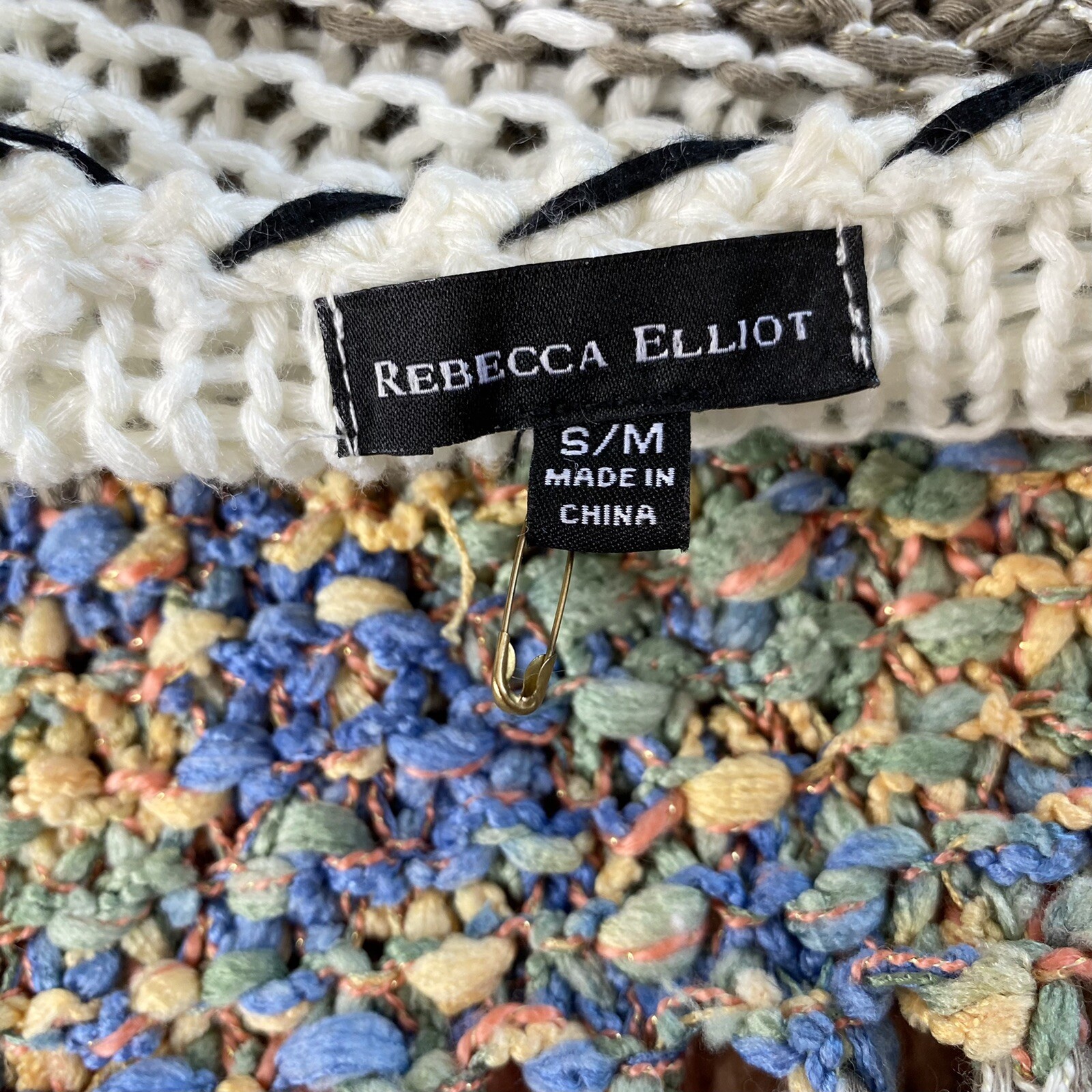 Rebecca Elliot White Fringe Crochet Short Sleeve Open… - Gem