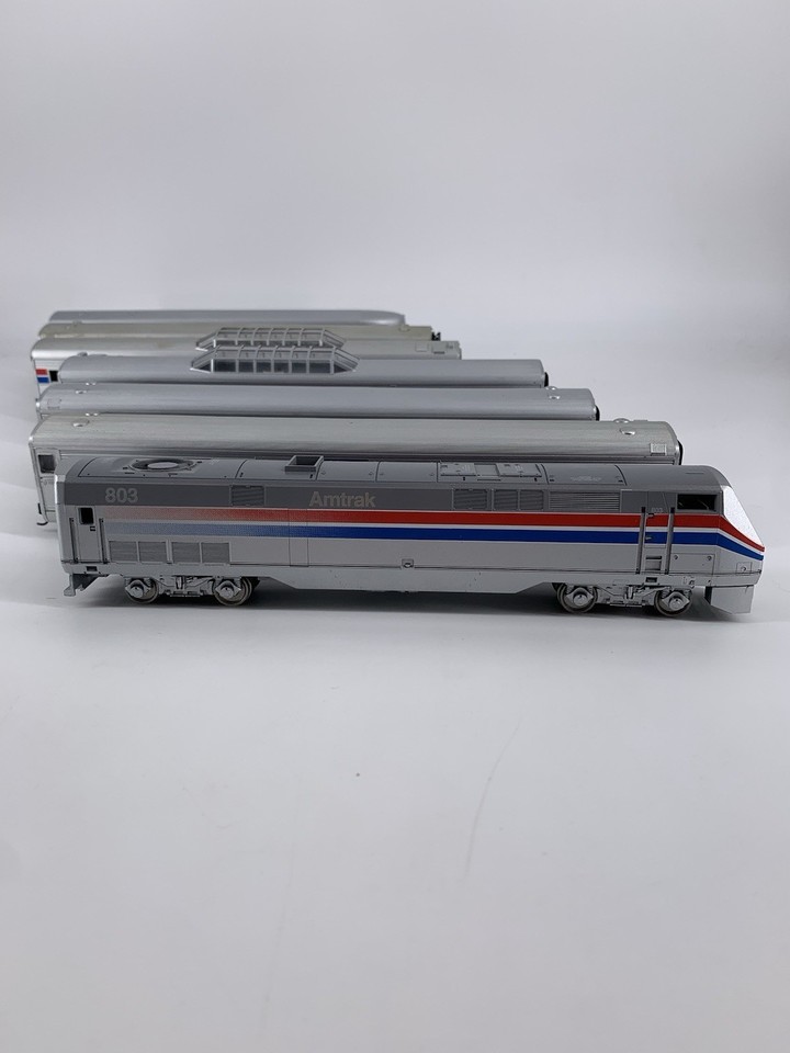 Athearn Amtrak Streamliner Passenger Cars HO Scale, Lot Of 7 Cars, Used ...