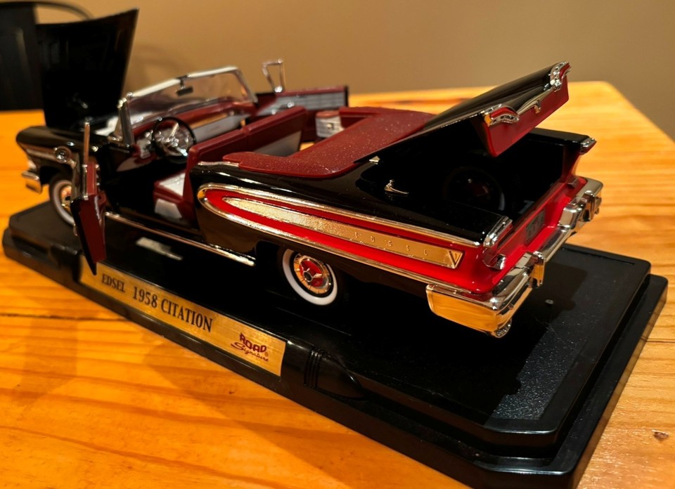1958 Edsel Citation Convertible 1/18 Diecast Yat Ming Road Signature ...